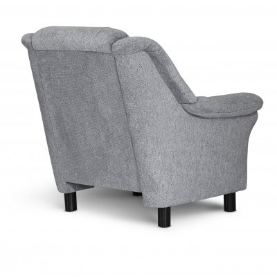 Elvte lenestol i lys grått stoff - 3695,- - Lenestoler i stoff ...