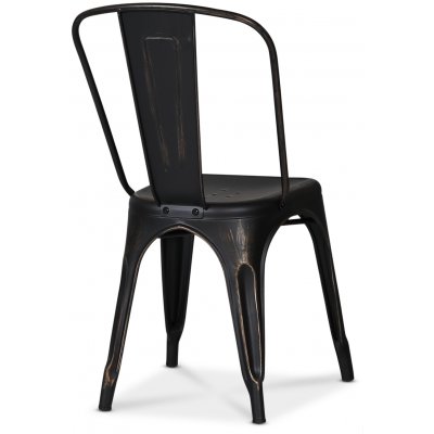 France metall stol - Svart / gull melange vintage - 1095 NOK ...