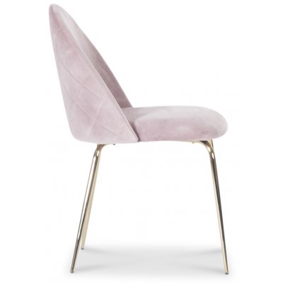 Plaza velvet stol - Lys rosa / messing - 649 NOK - Polstrede stoler ...