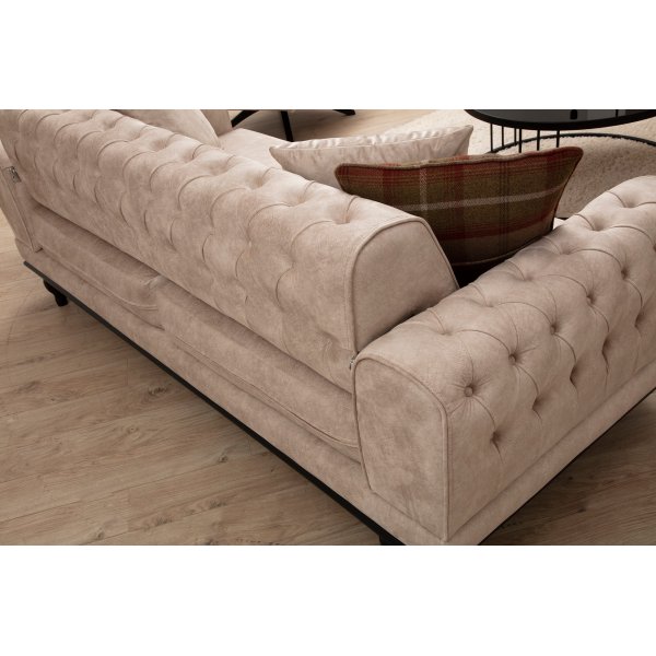 Arredo Capitone 3-seters sovesofa - Beige - 21995,- - Sovesofaer ...