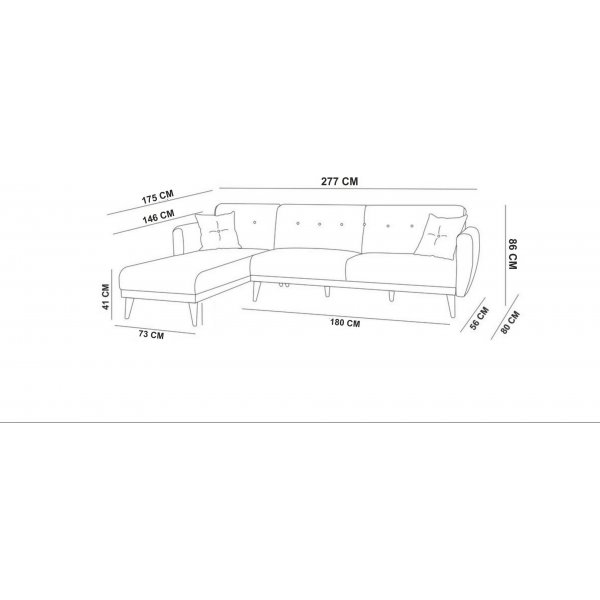 Aria sovesofa - Cream - 17995,- - Sovesofaer - Trendrom.no