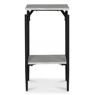 Wayne sidebord med hylle - Lysegrå marmor (Folie) - 1295,- - Lampebord ...