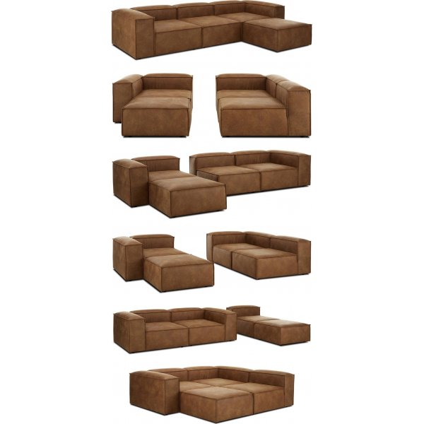 Frida divan sofa - Lys brun - 29995,- - Skinnsofaer - Trendrom.no