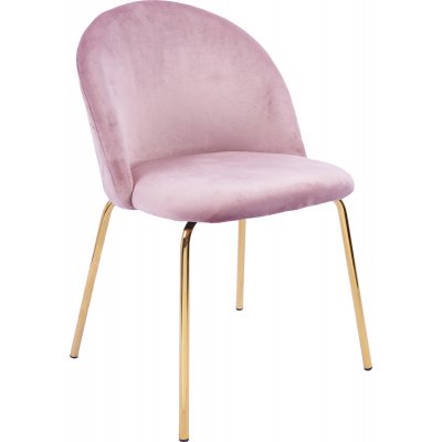 Plaza velvet stol - Lys rosa / messing - 1195,- - Polstrede stoler ...
